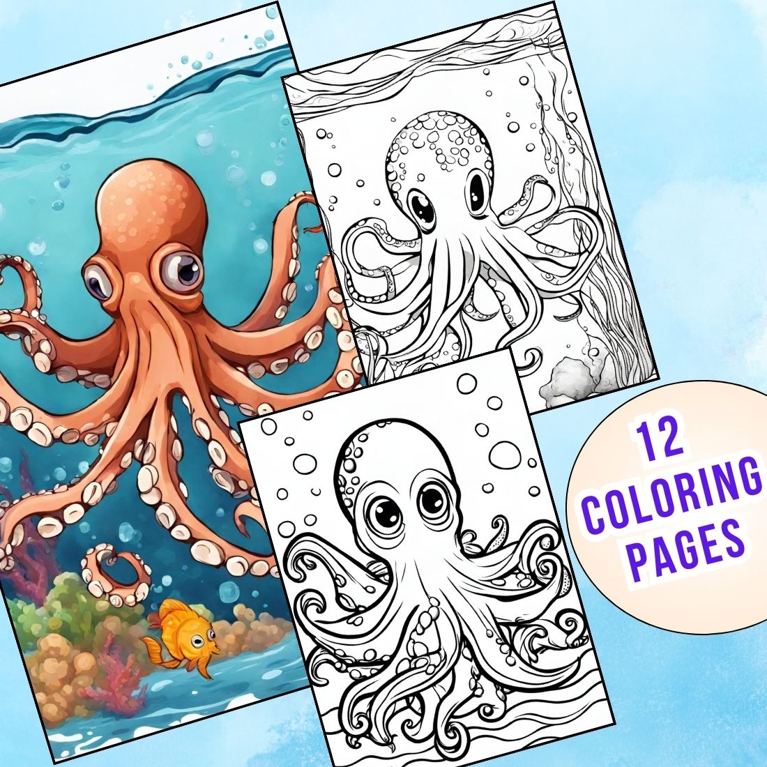 12 Captivating Octopus Coloring Pages | Explore the Underwat - Inspire ...