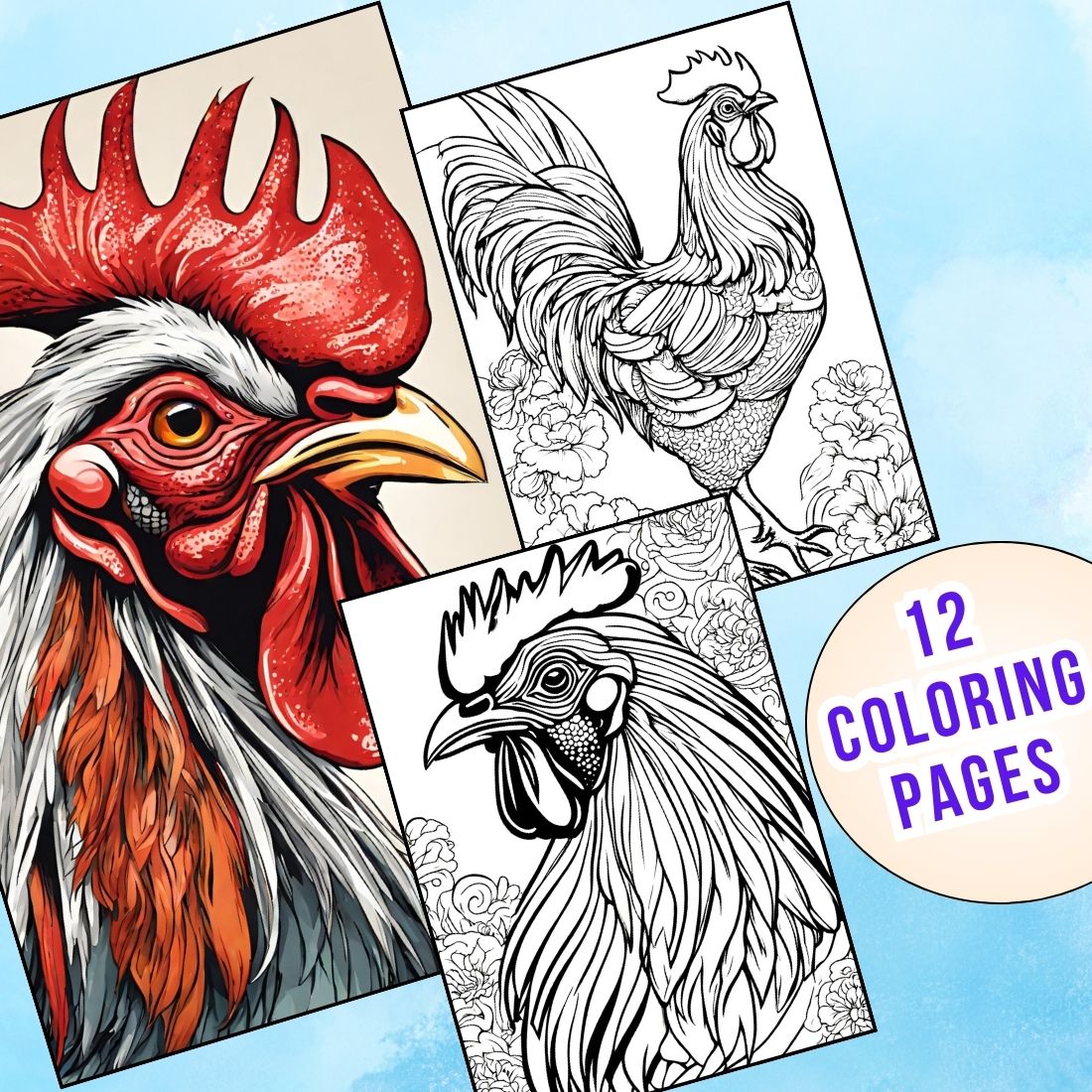 12 Amazing Rooster Coloring Pages | A Fun Way to Learn About | Inspire ...