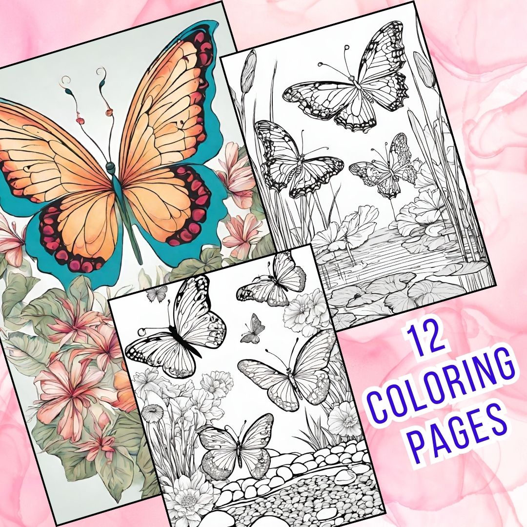Detailed Butterfly Coloring Pages for Stress Relief and Rela | Inspire ...