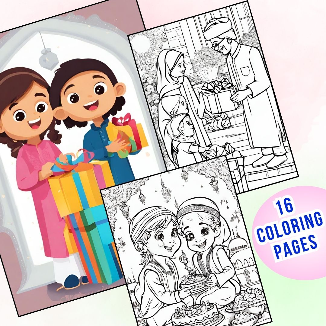 Eid Mubarak! Color Your Way to a Happy Eid with These 16 Col | Inspire ...