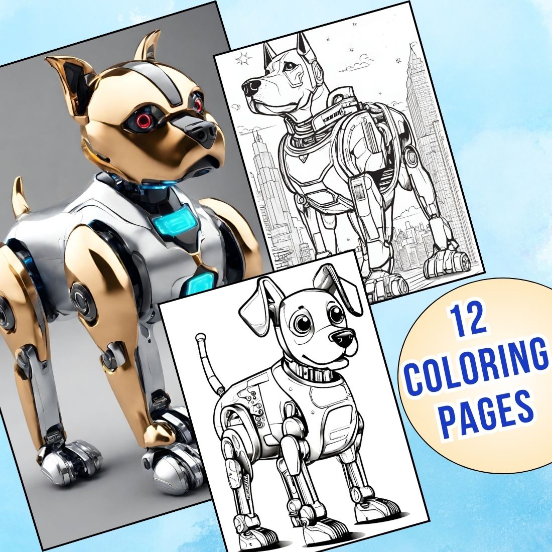 Adorable Robotic Dog Coloring Pages | Learn About Robotics W | Inspire ...