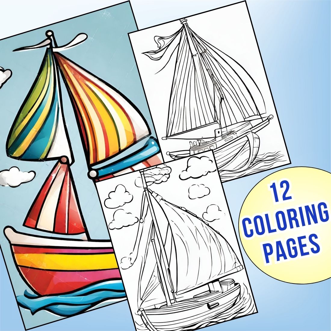 12 Printable Toy Boat Coloring Pages for All Ages | Educatio | Inspire ...