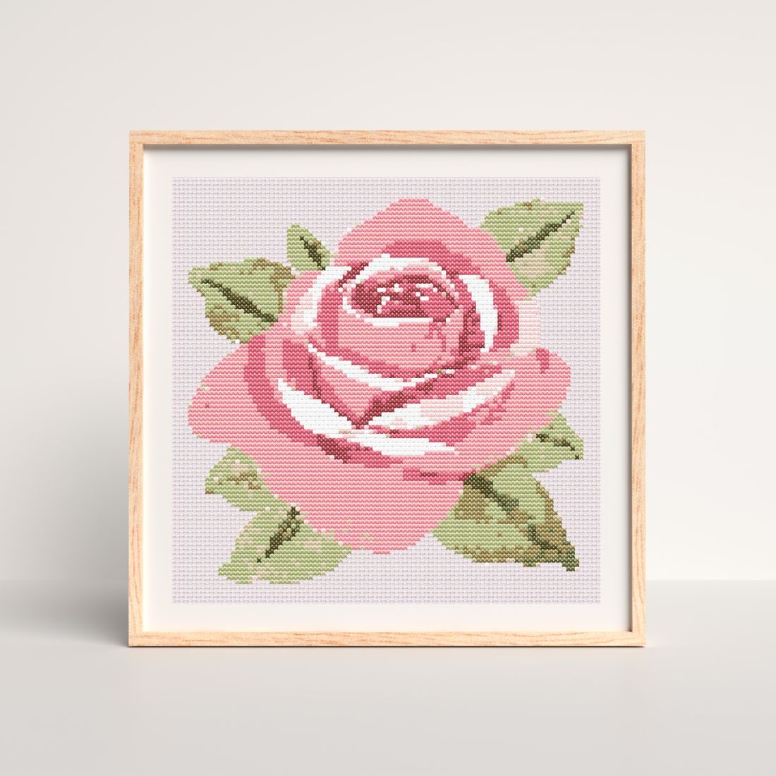 Beautiful Rose Cross Stitch Pattern - Easy Cross Stitch Flow | Inspire ...