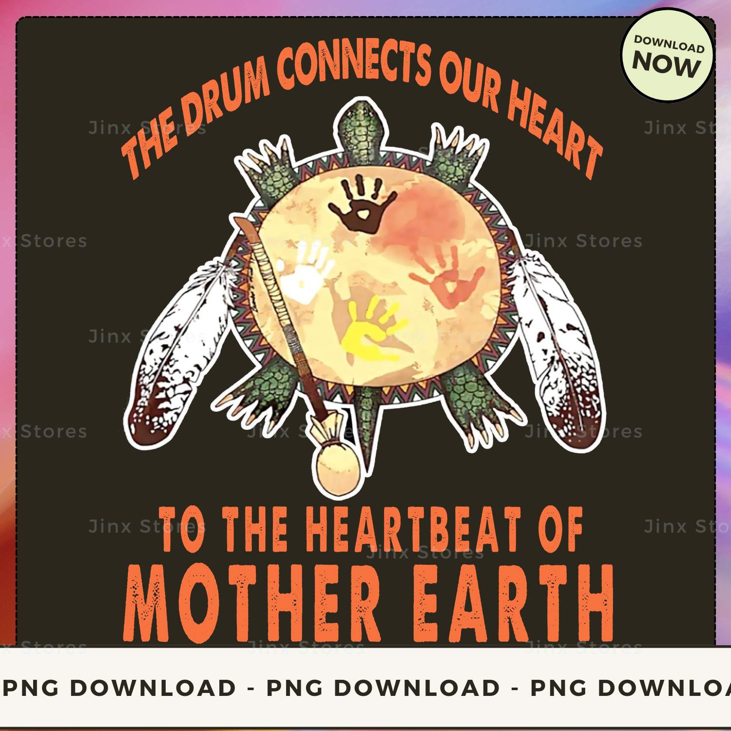 PNG Digital Design - The Drum Connect Our Heart To the Heart | Inspire Uplift