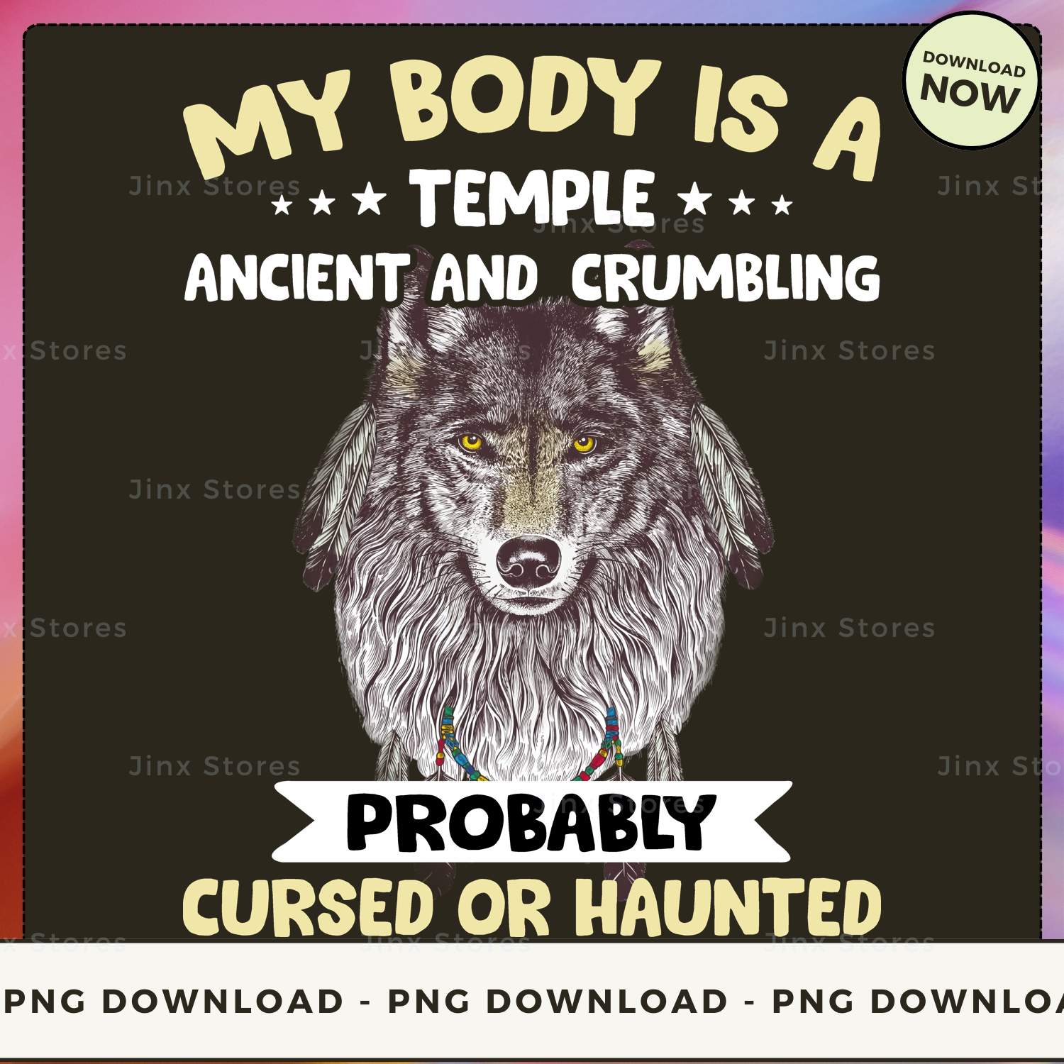 PNG Digital Design - My body is a temple ancient and crumbli | Inspire ...