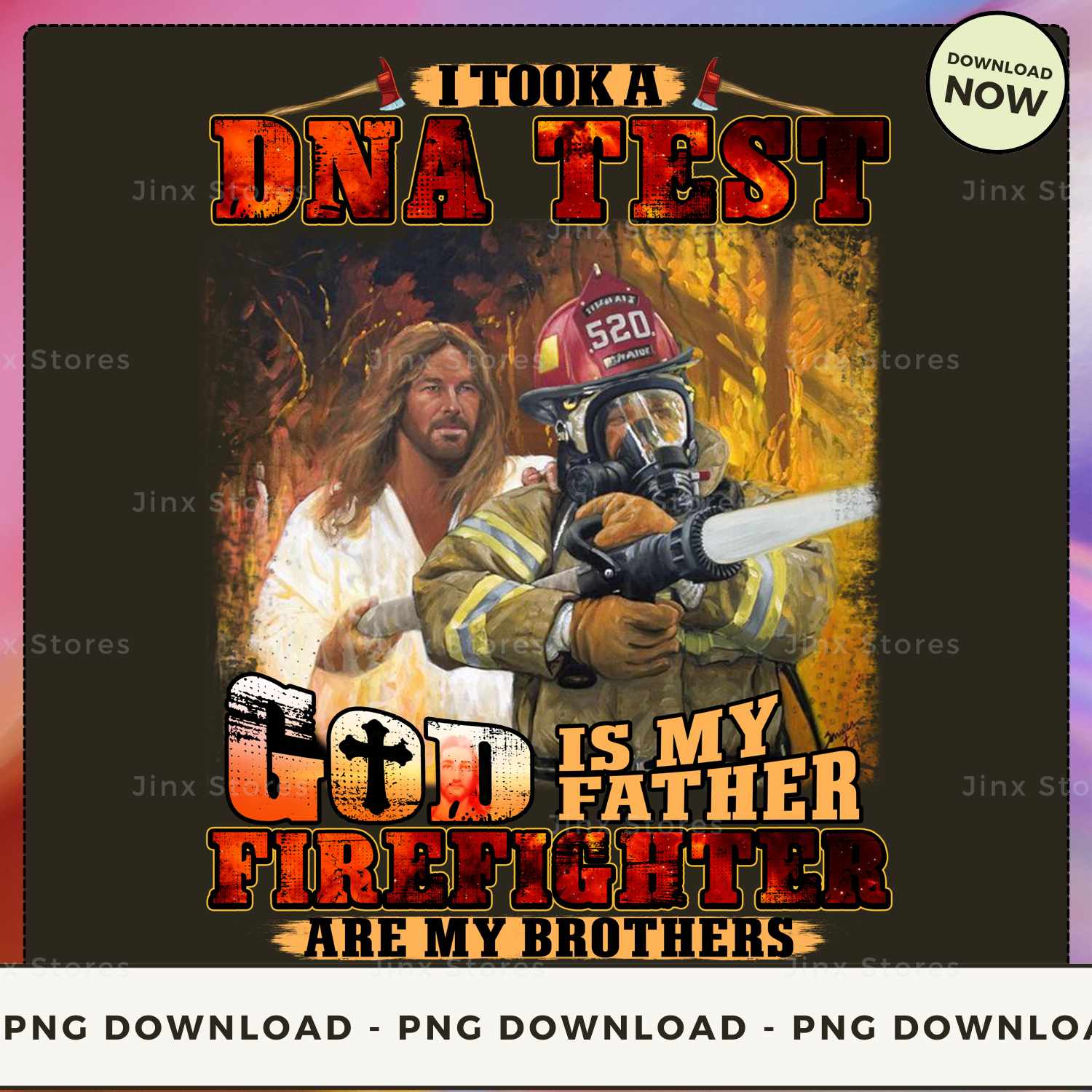 PNG Digital Design - I Took A DNA Test God Is My Father Fire | Inspire ...