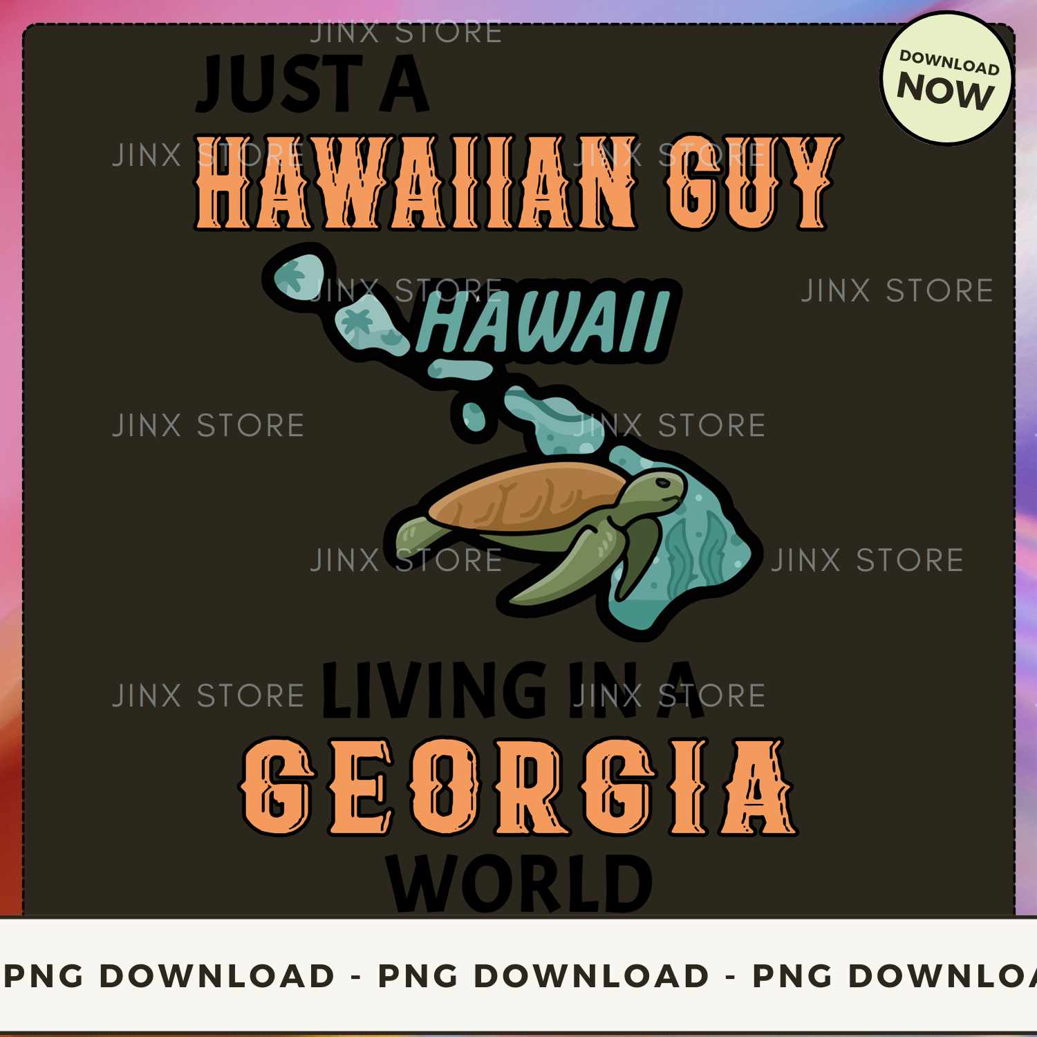 PNG Digital Design - Hawaiian Guy Living In Georgia PNG Dow | Inspire ...