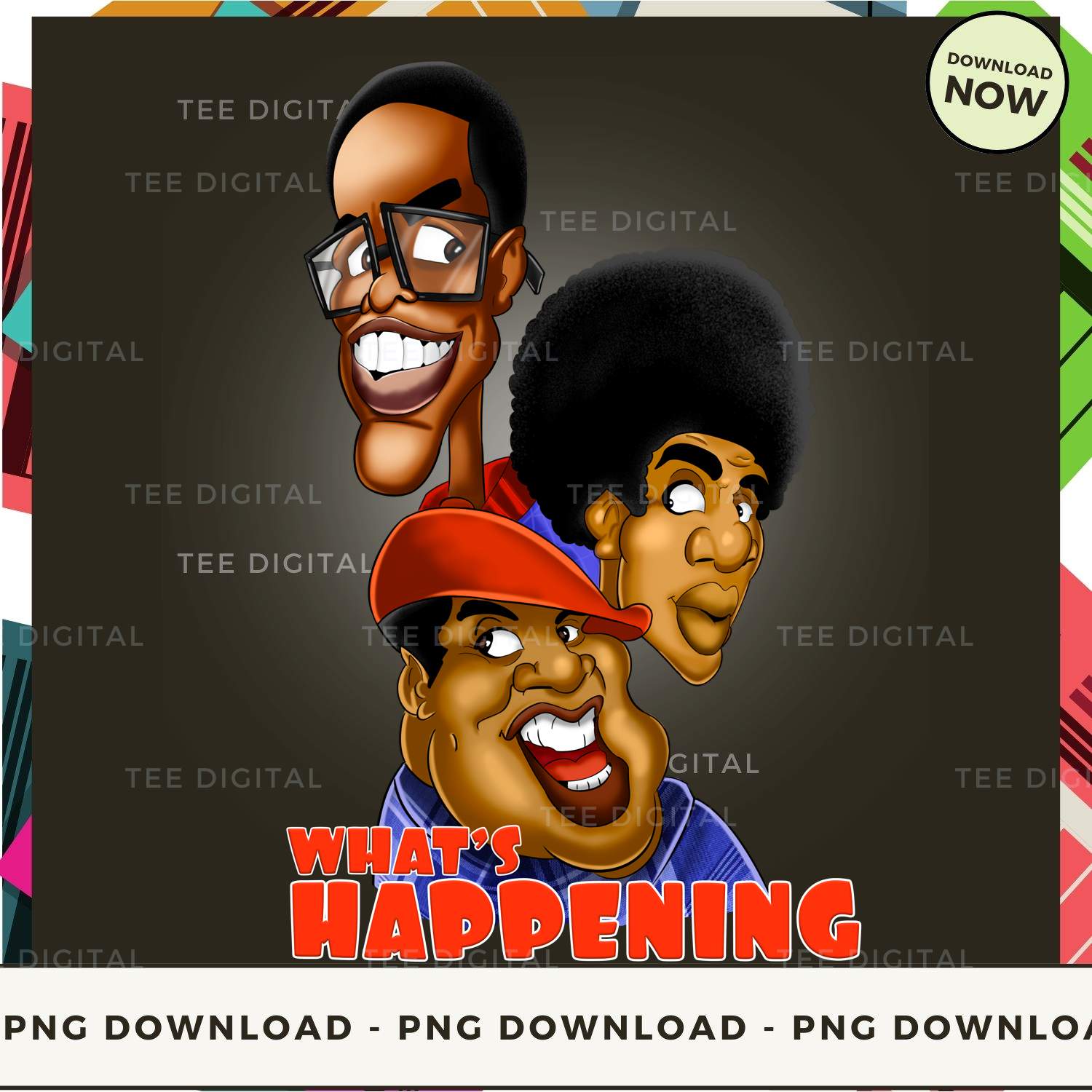 Digital | Happening PNG Download, PNG File, Printable PNG, | Inspire Uplift