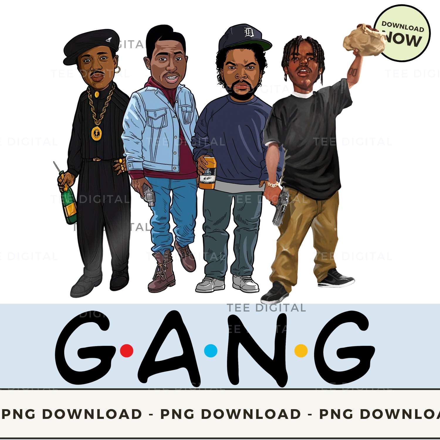 Digital | Gang PNG Download, PNG File, Printable PNG, Inst | Inspire Uplift