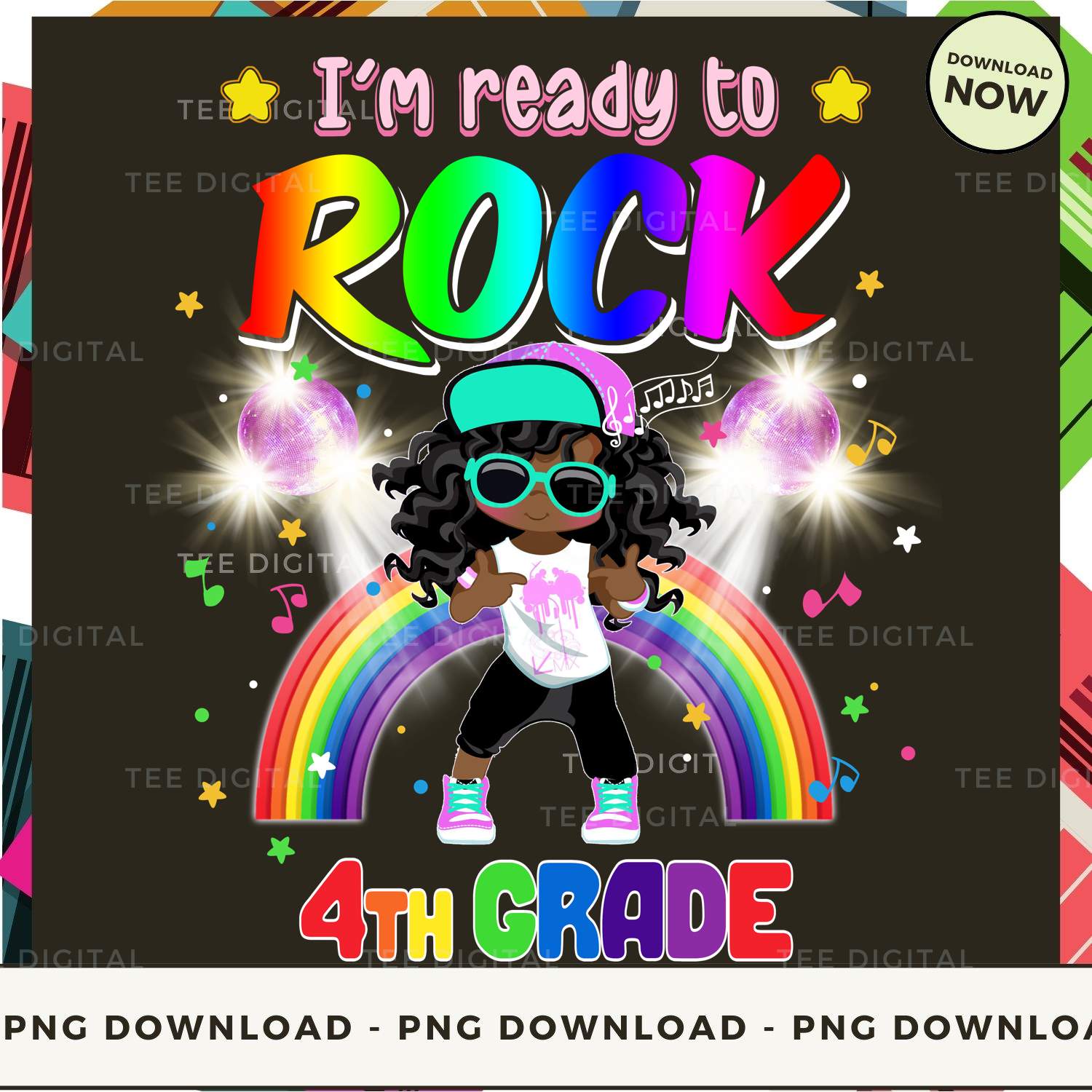 Digital | I'm Ready To Rock 4th Grade PNG Download, PNG Fil | Inspire ...