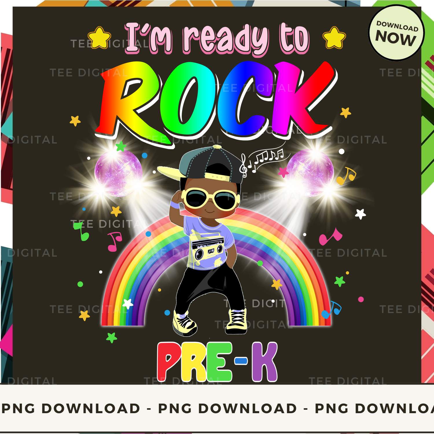 Digital | I'm Ready To Rock Pre-K PNG Download, PNG File, P | Inspire ...