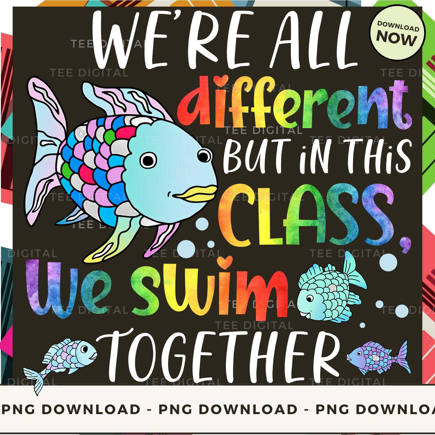 Digital | We Swim Together PNG Download, PNG File, Printabl | Inspire ...