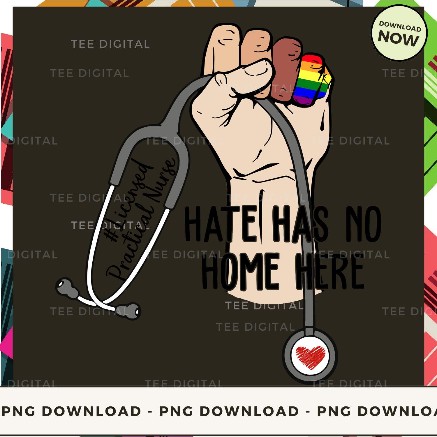 Digital | Lice-nsed Practical Nurse PNG Download, PNG File, | Inspire Uplift