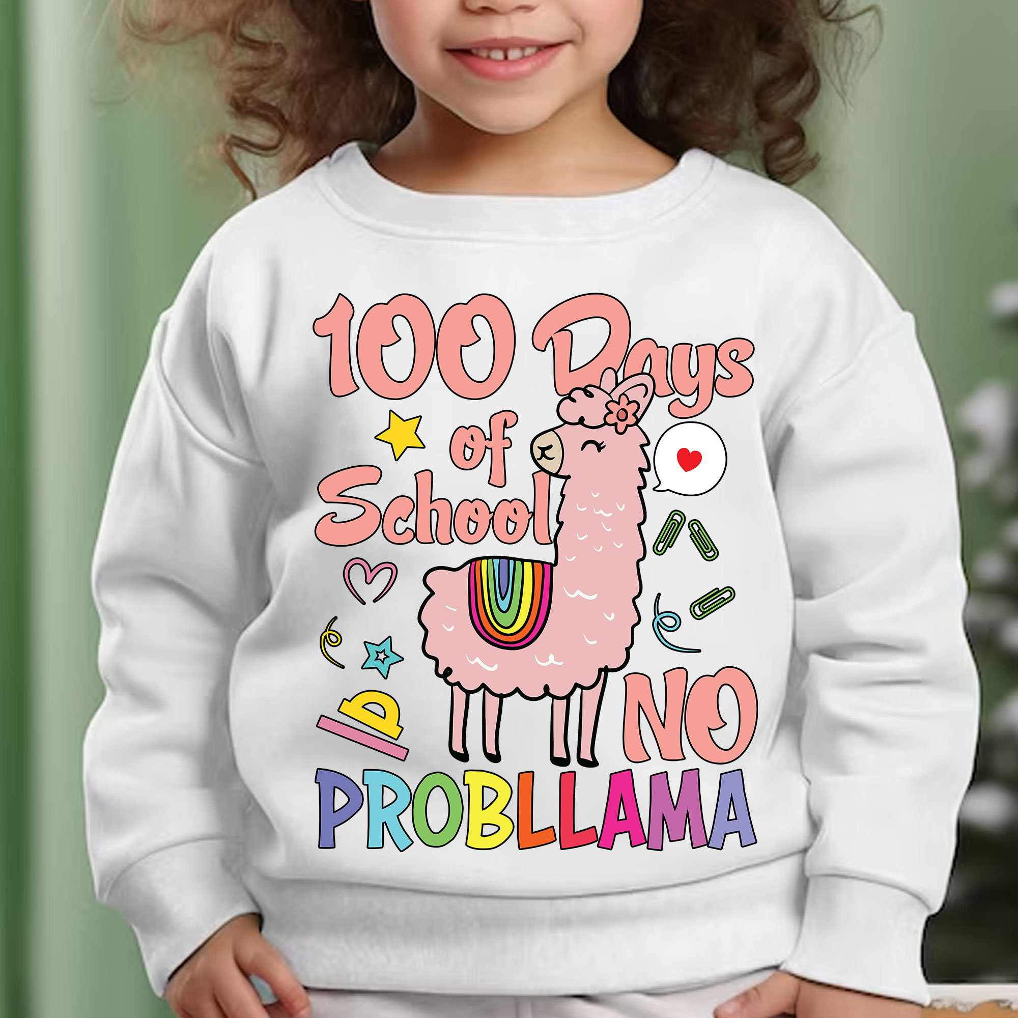 100 Days Of School No Probllama Png, 100 Days Of School Png, | Inspire ...