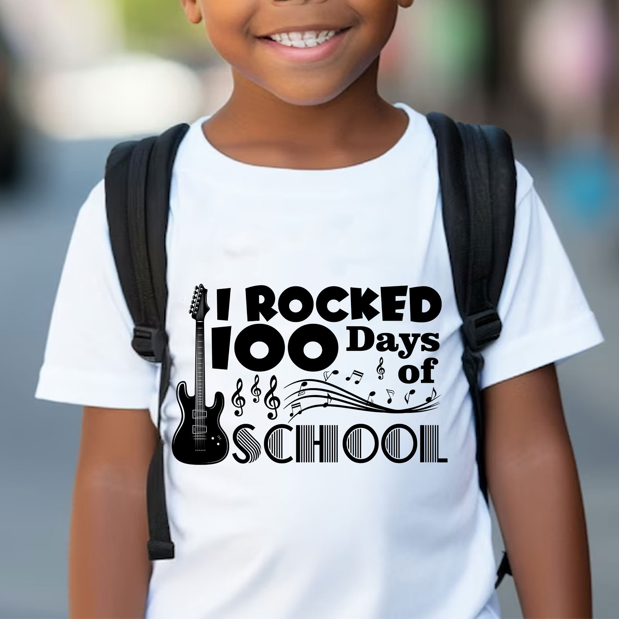 I Rocked 100 Days Of School Svg, Electric Guitar Svg, 100th | Inspire ...