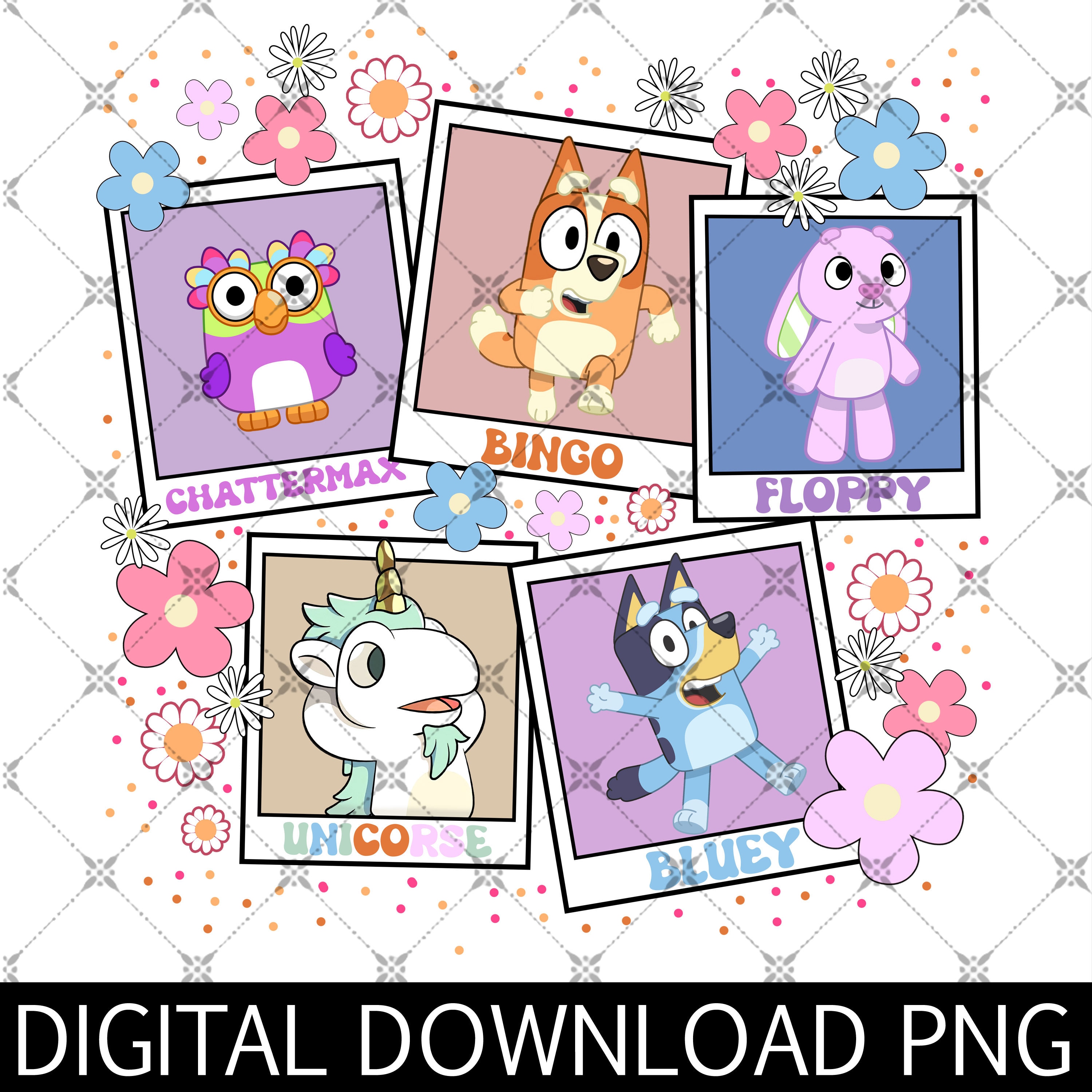 Bluey Unicorse Png, Bluey And Bingo Png, Bluey Mum Png, Blue | Inspire ...