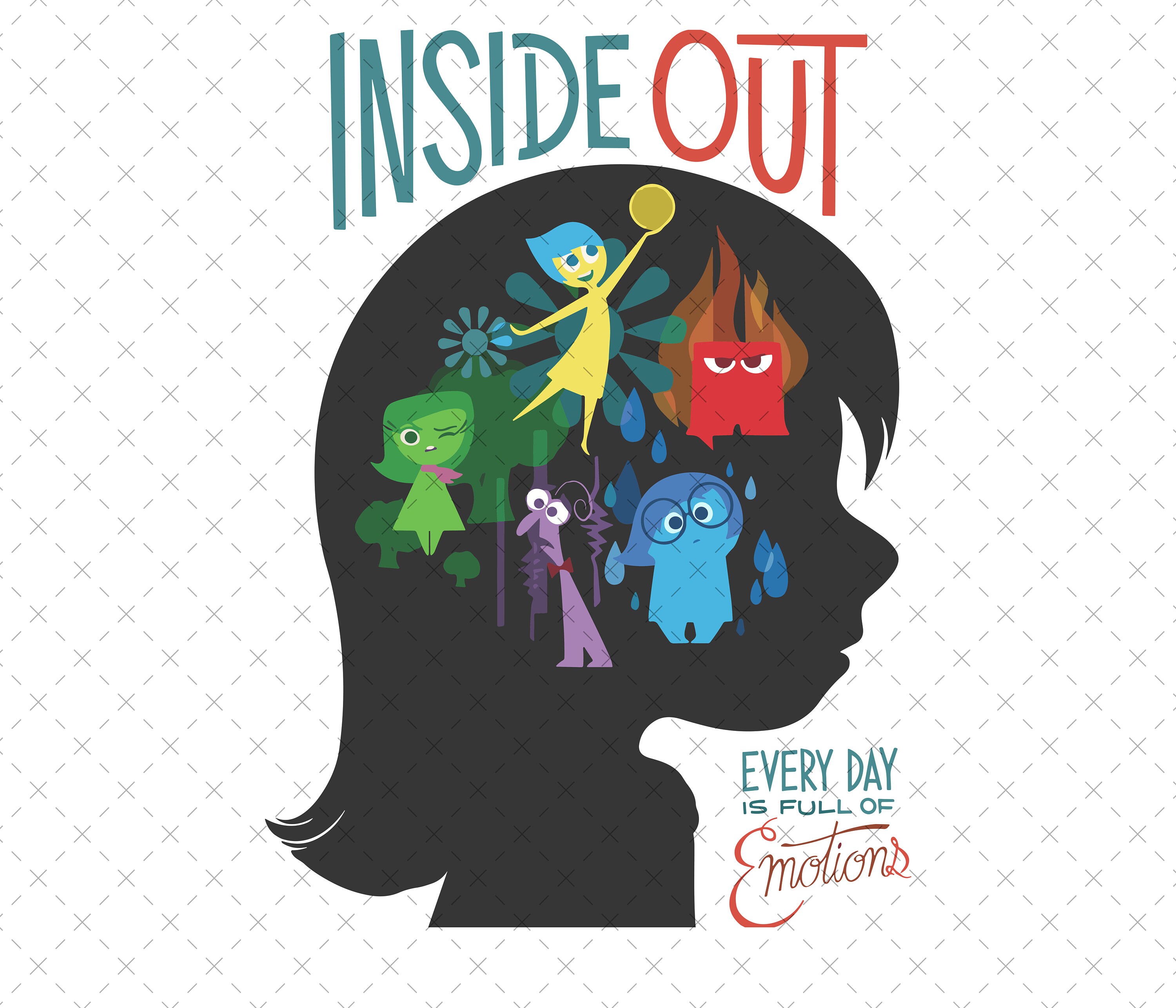 Inside Out PNG, Inside Out Characters Digital Download, Insi | Inspire ...