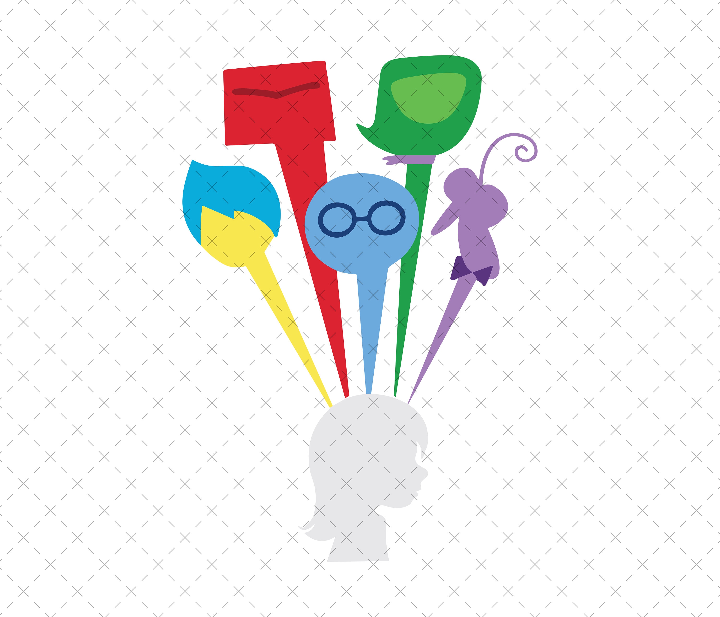 Inside Out PNG, Inside Out Characters Digital Download, Insi | Inspire ...