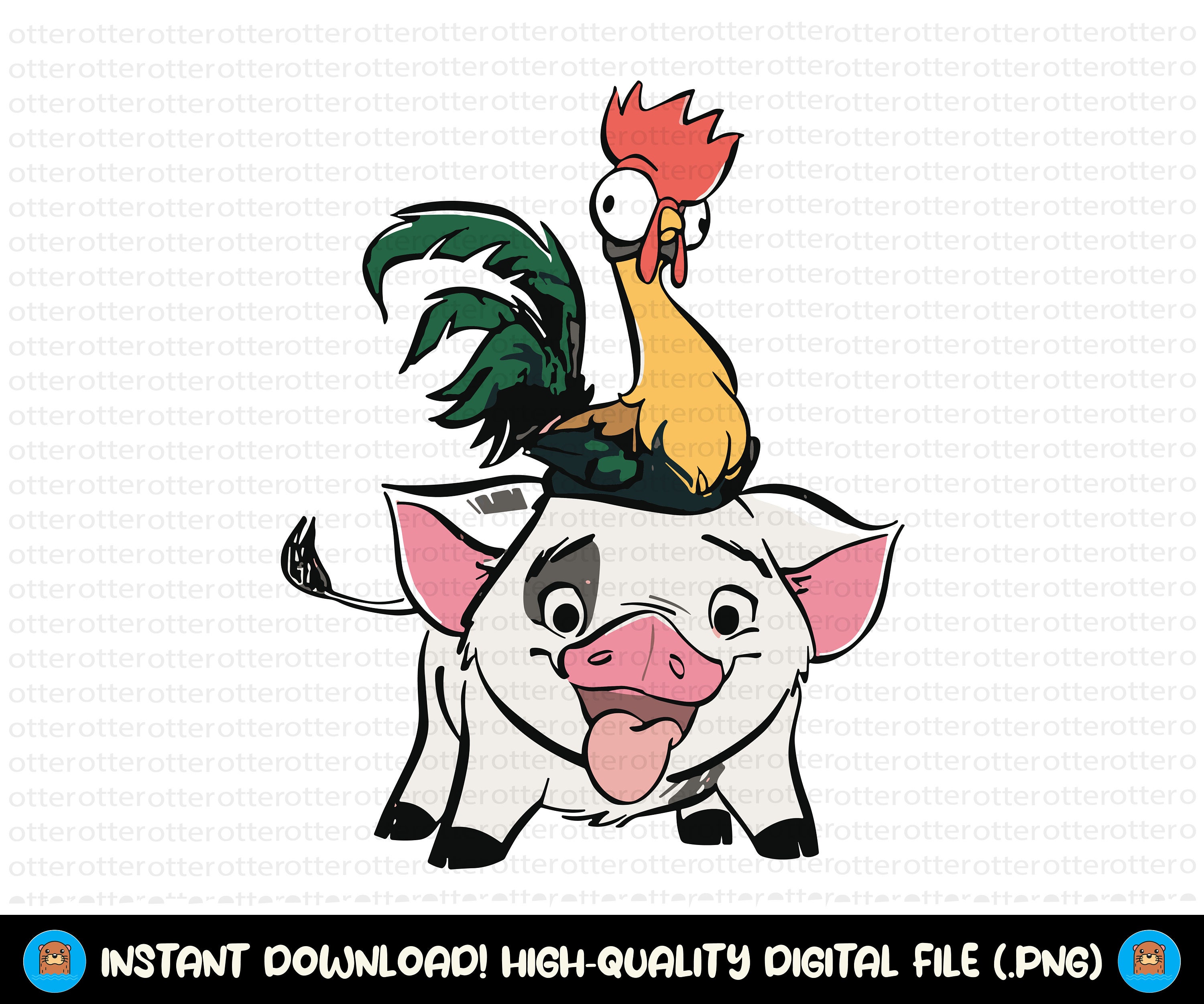 Retro Pua And Heihei Moana Png, Moana Png, Pua And Heihei Pn | Inspire Uplift