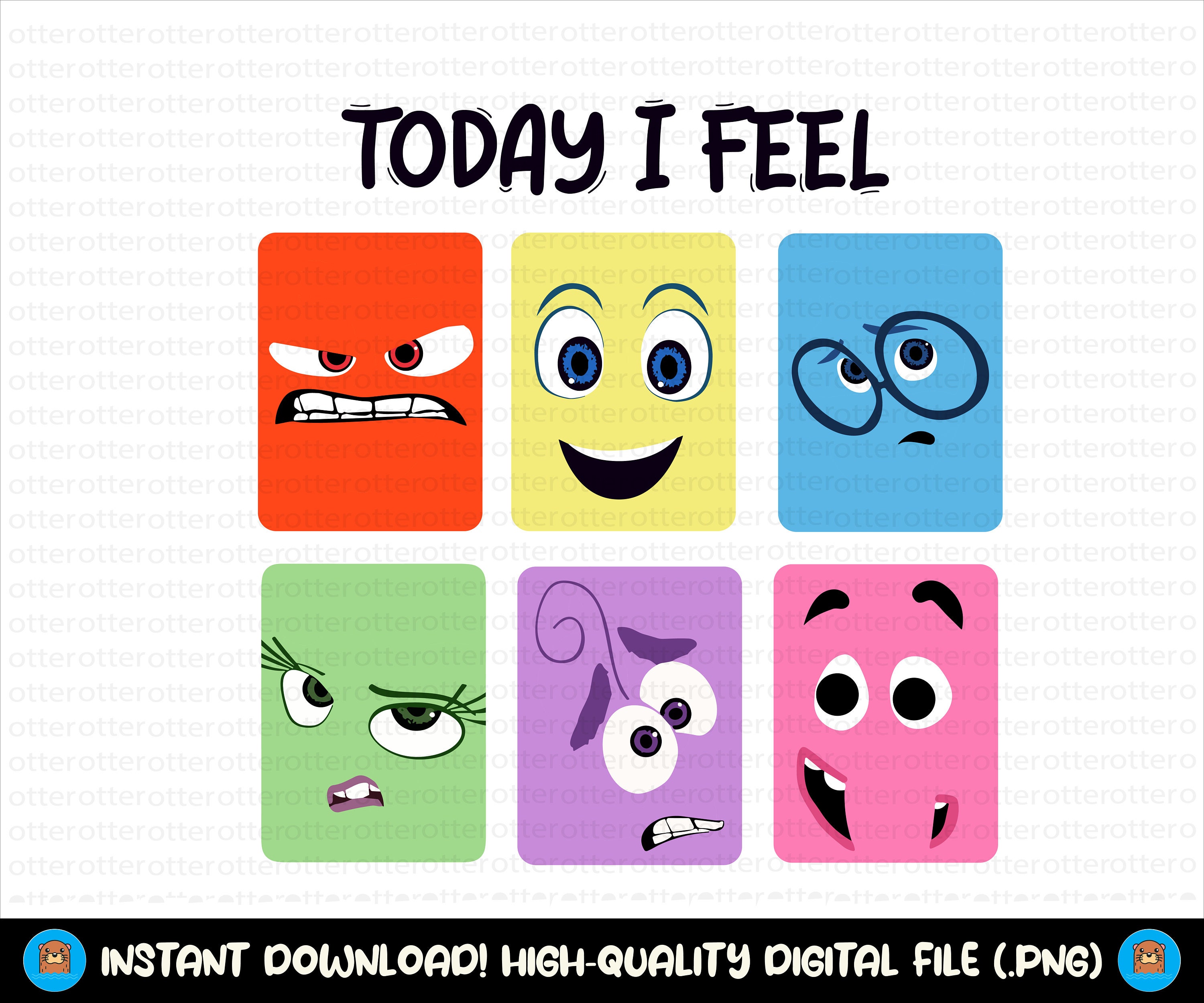Today I Feel Png, Inside Out Characters Svg, Inside Out Png, - Inspire ...