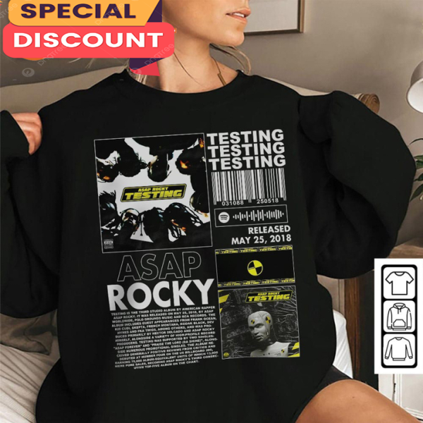 Asap Rocky Rap Testing Album Sweatshirt, Gift For Fan, Music | Inspire ...