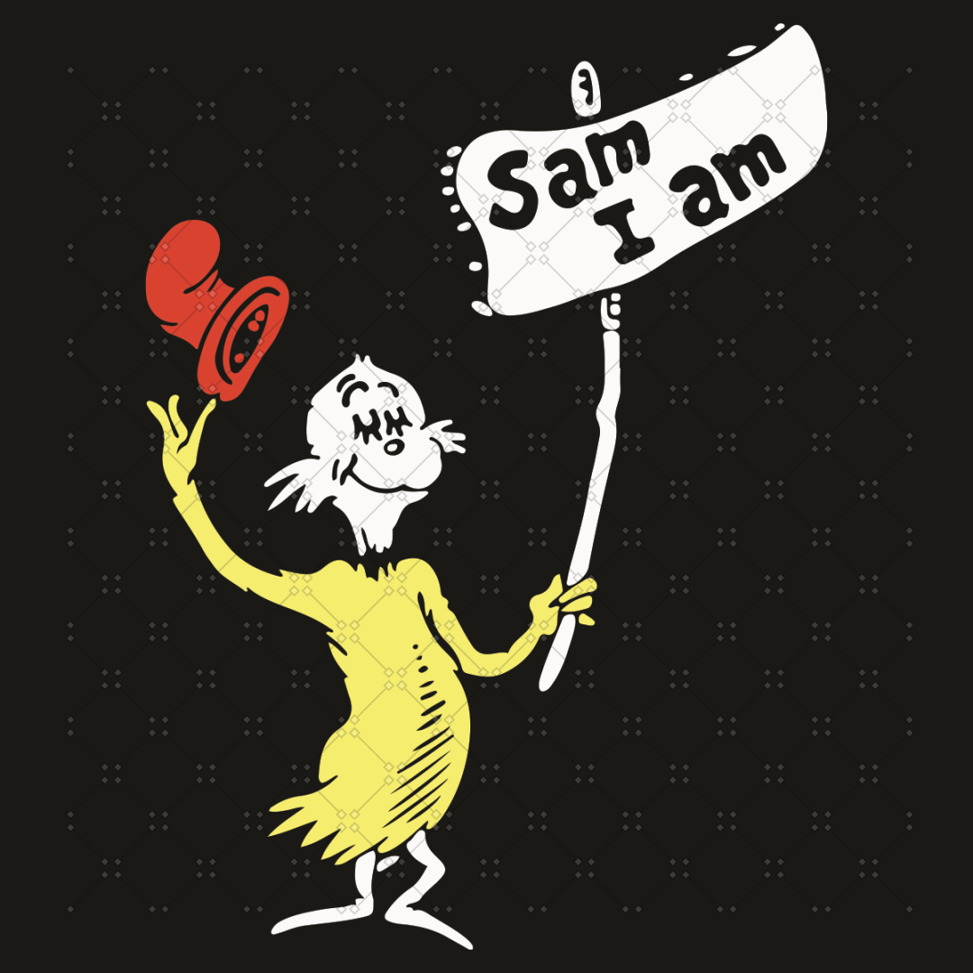 Dr Seuss Sam I Am Svg, Dr Seuss Svg, Sam Svg | Inspire Uplift