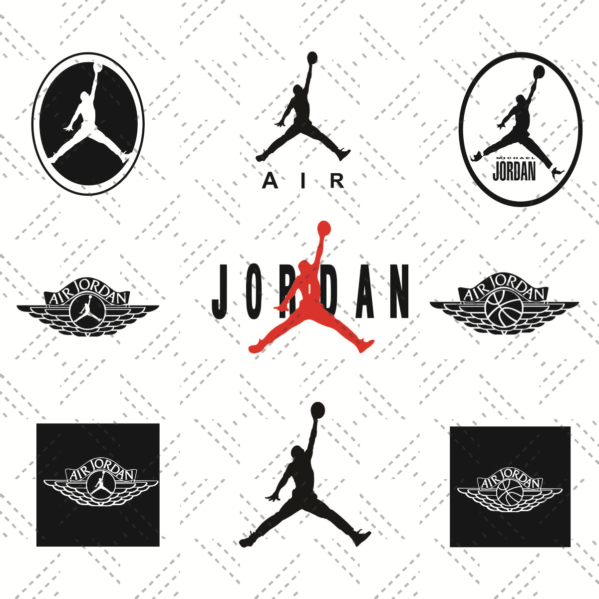 Jordan svg, Jordan logo bundle SVG, AIR Jordan SVG | Inspire Uplift