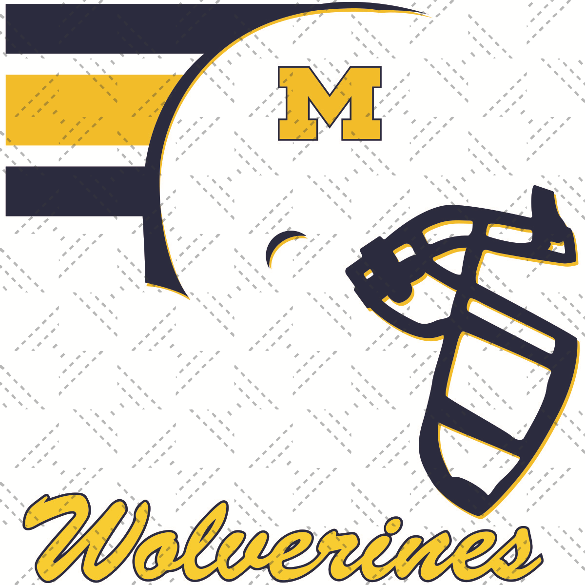 Michigan Wolverines Helmet Svg, Sport Svg, Helmet Svg | Inspire Uplift