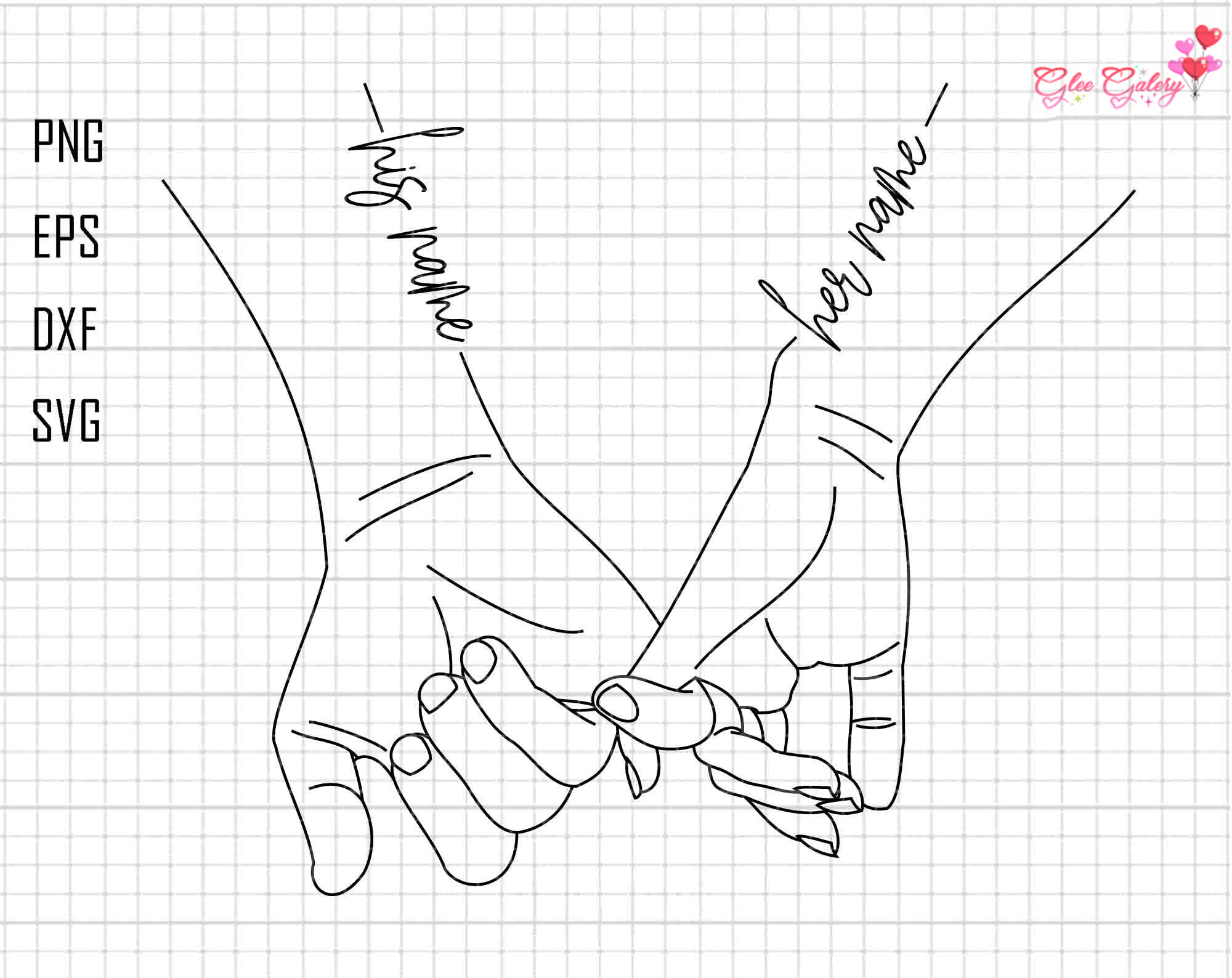 Personalized Couples Svg, His Name Her Name Svg, Holding Han | Inspire ...