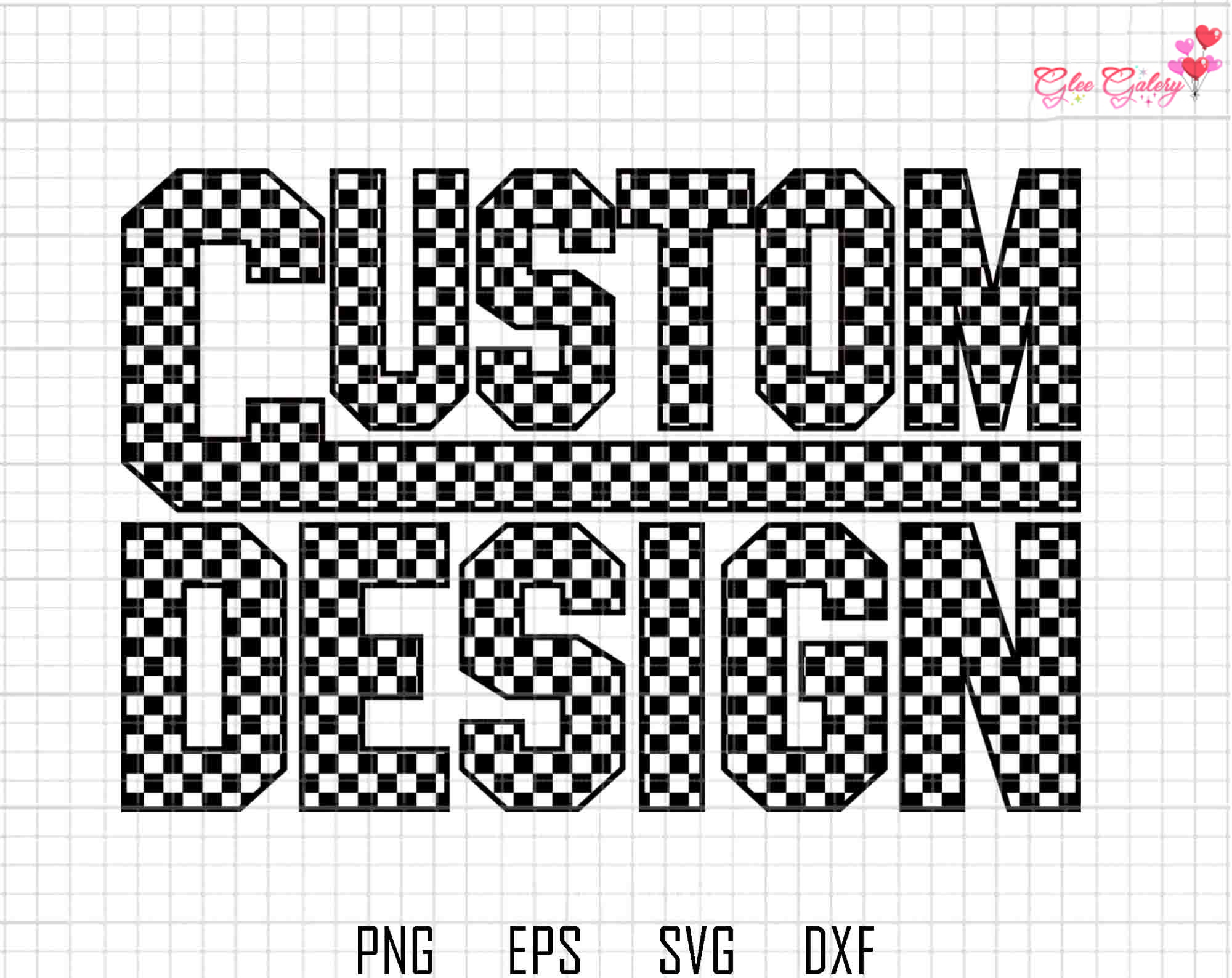 Checkered Custom SVG, Custom PNG, Custom Cricut File | Inspire Uplift