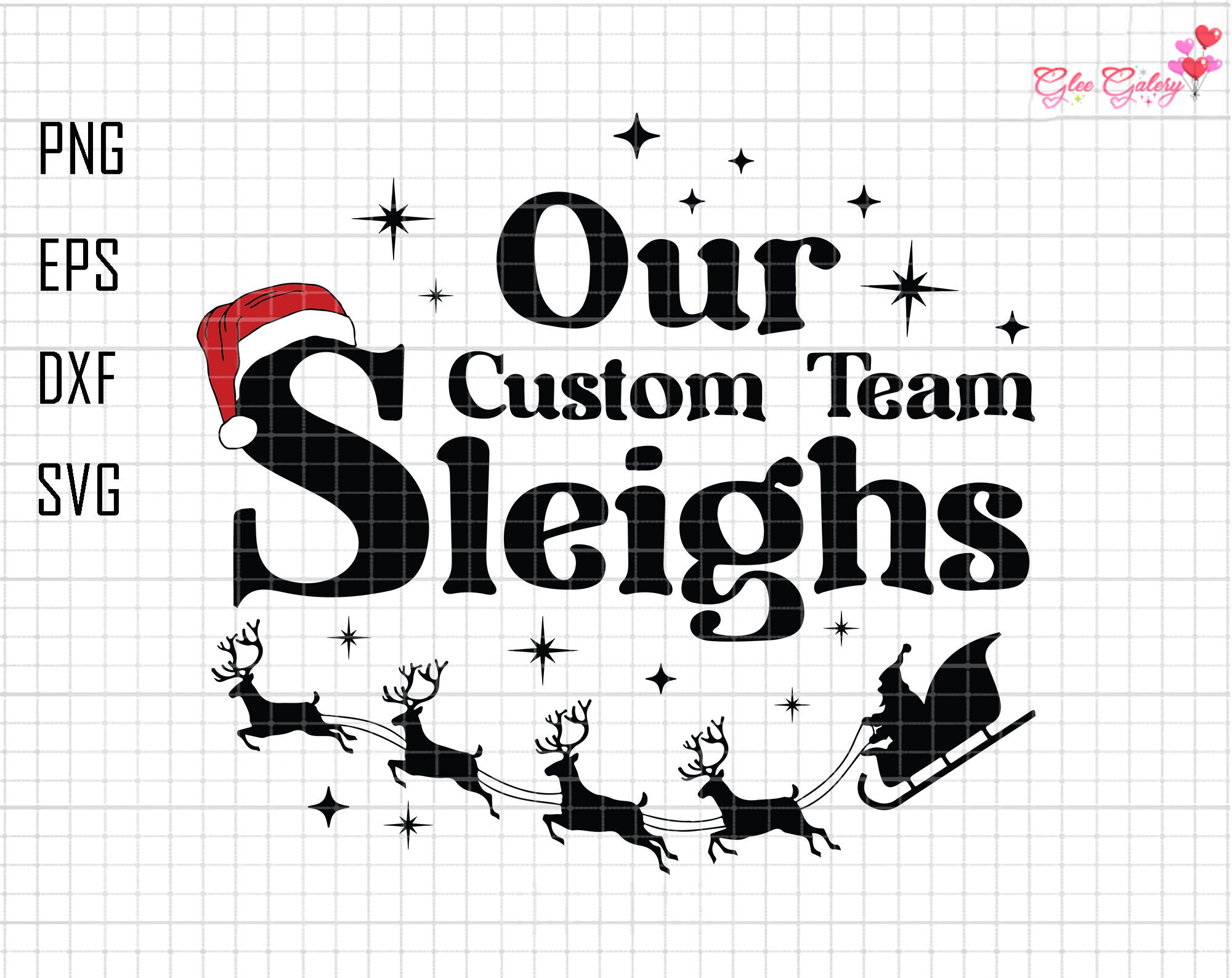 Personalized Sleighs Svg, Our Custom Team Sleighs Svg, Sleig | Inspire ...