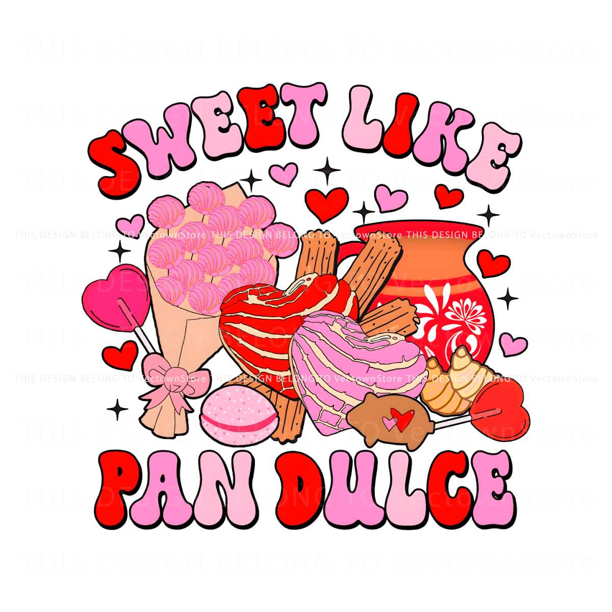 Valentine Sweet Like Pan Dulce PNG, Trending Digital File - Inspire Uplift