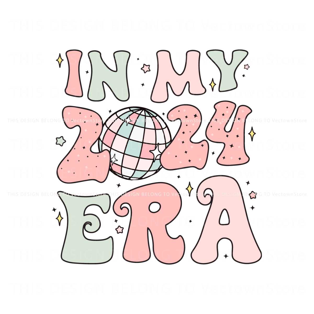 In My 2024 Era New Year Disco Ball SVG, Trending Digital Fil | Inspire ...