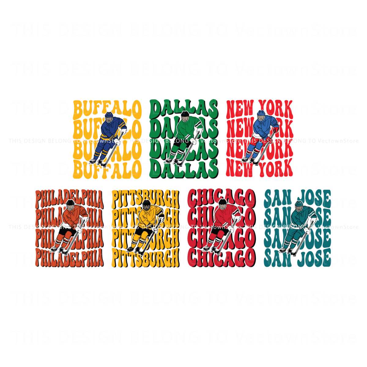 NHL Hockey Team Player SVG Bundle, Trending Digital File | Inspire Uplift