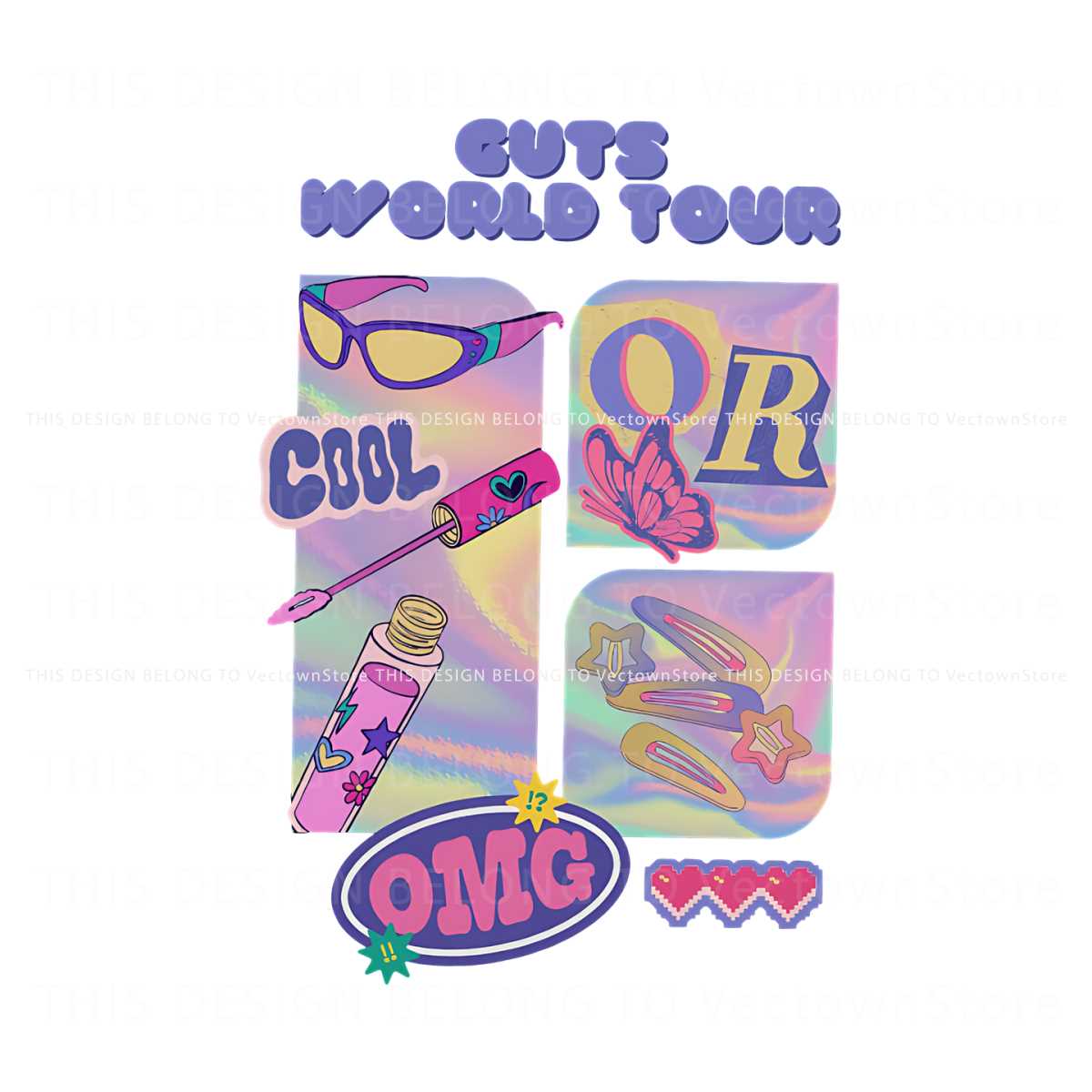 Olivia Rodrigo Guts World Tour PNG, Trending Digital File | Inspire Uplift