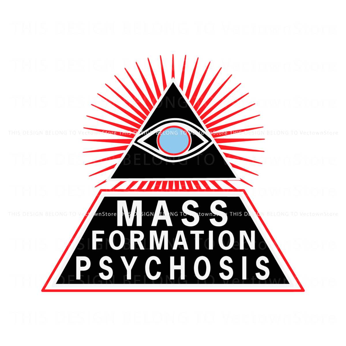 Retro Mass Formation Psychosis SVG, Trending Digital File | Inspire Uplift