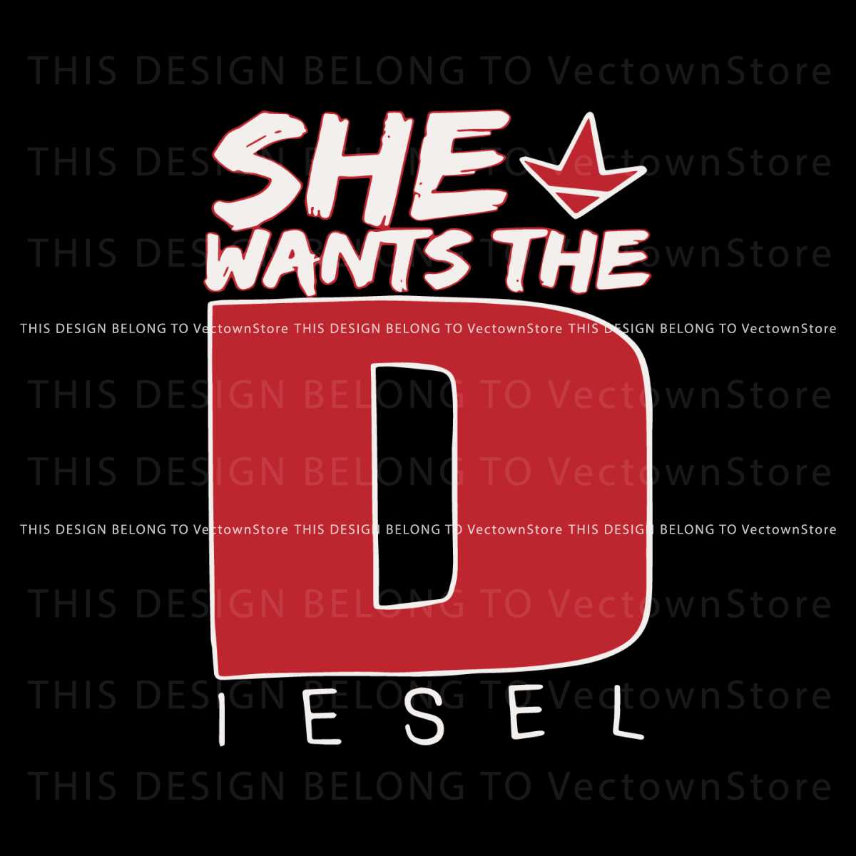She Wants The Diesel Logo SVG, Trending Digital File | Inspire Uplift