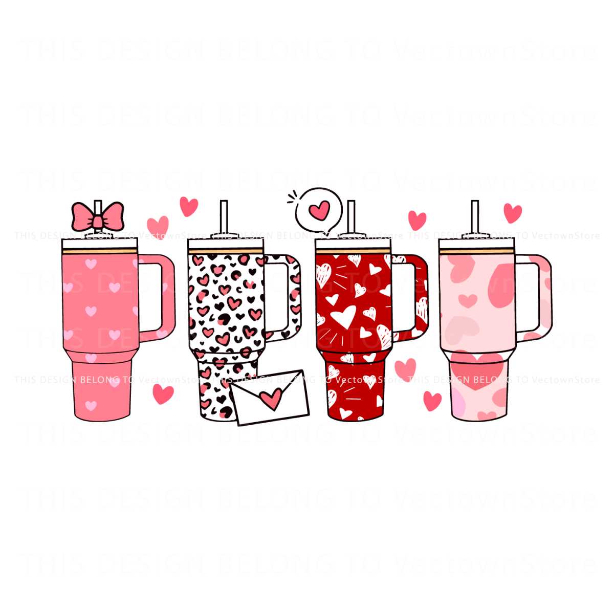 Valentines Day Cup Stanley Tumbler SVG, Trending Digital Fil | Inspire ...