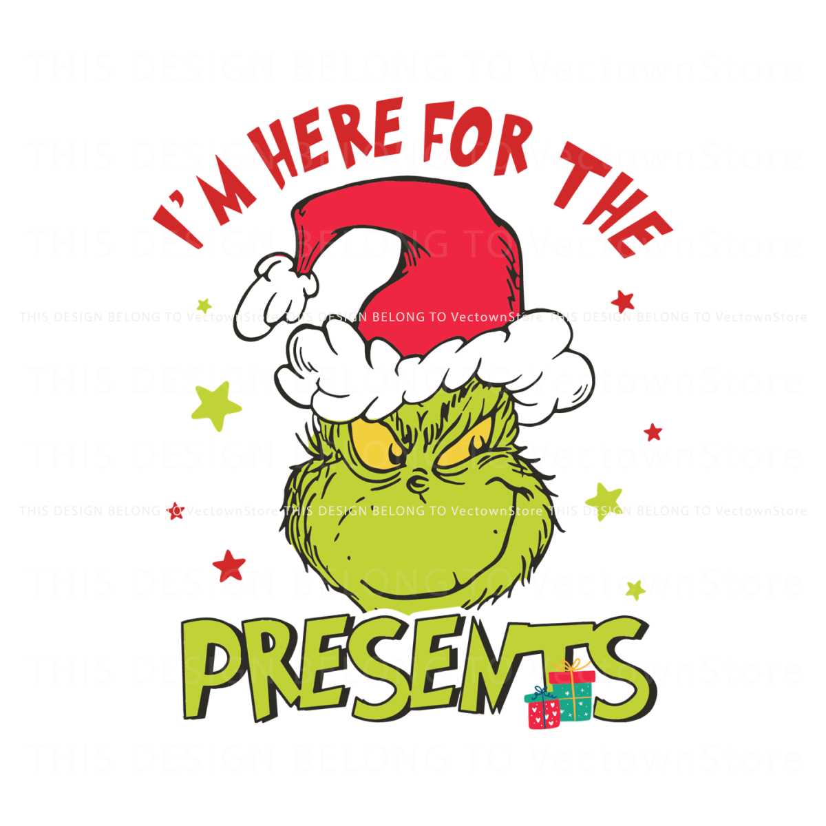 Funny Im Here For The Presents SVG, Trending Design File | Inspire Uplift