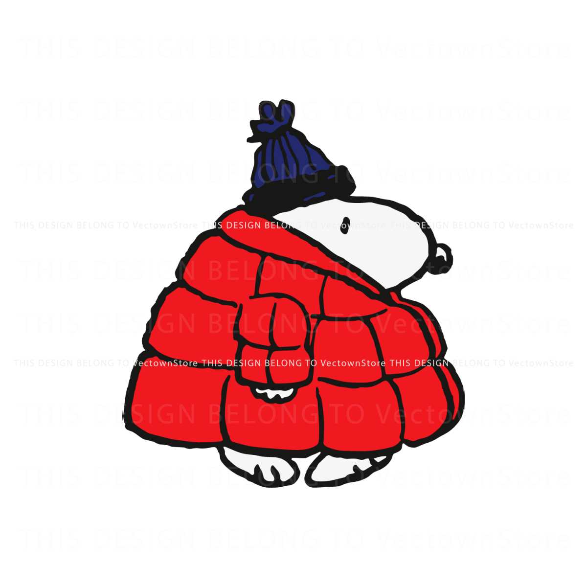 Funny Snoopy Puffy Coat SVG, Trending Design File | Inspire Uplift