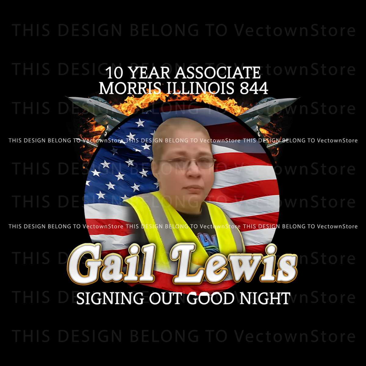 Gail Lewis Meme Signing Out Good Night PNG, Trending Design - Inspire ...