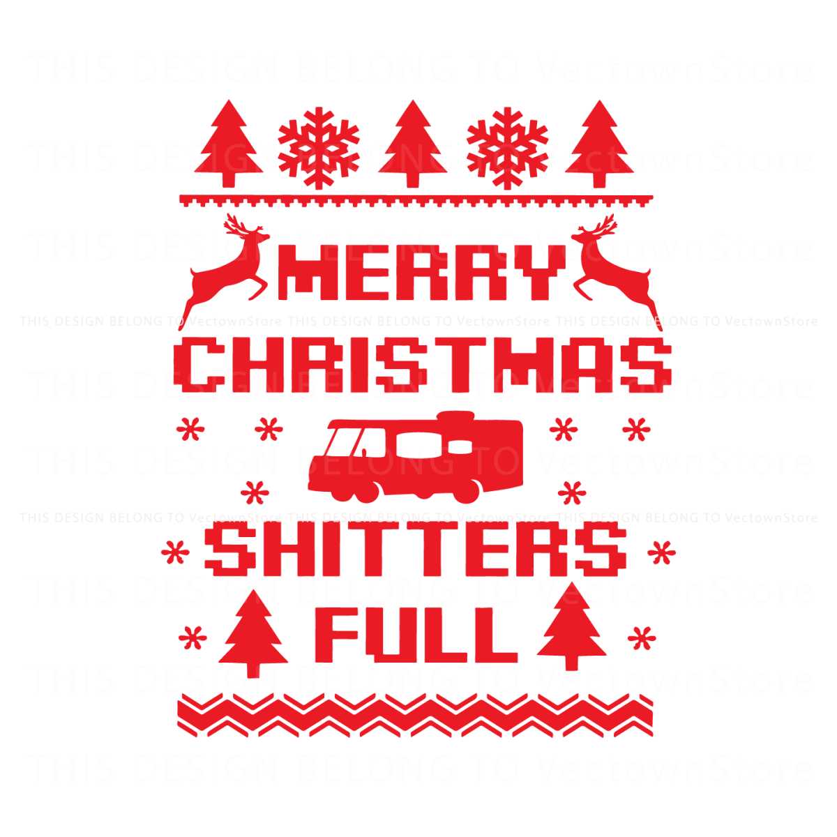 Retro Merry Christmas Shitters Full SVG, Trending Design Fil | Inspire ...