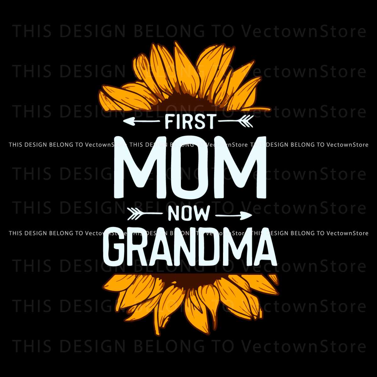Sunflower First Mom Now Grandma SVG, Trending Design File | Inspire Uplift