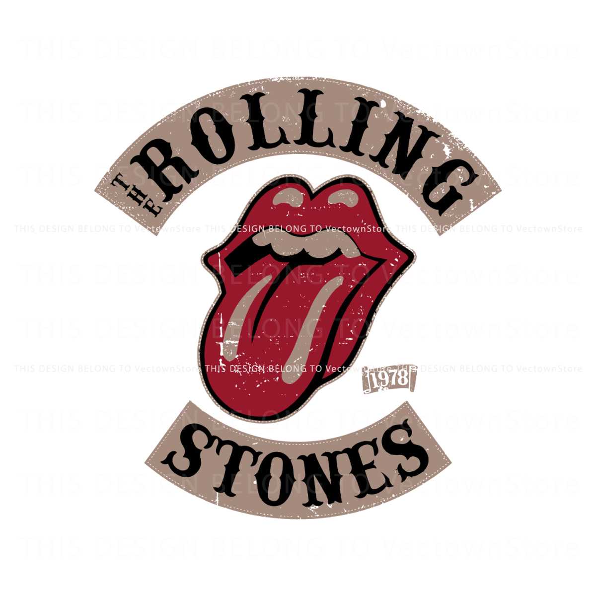 The Rolling Stones 1978 Rock Band SVG, Trending Design File | Inspire ...