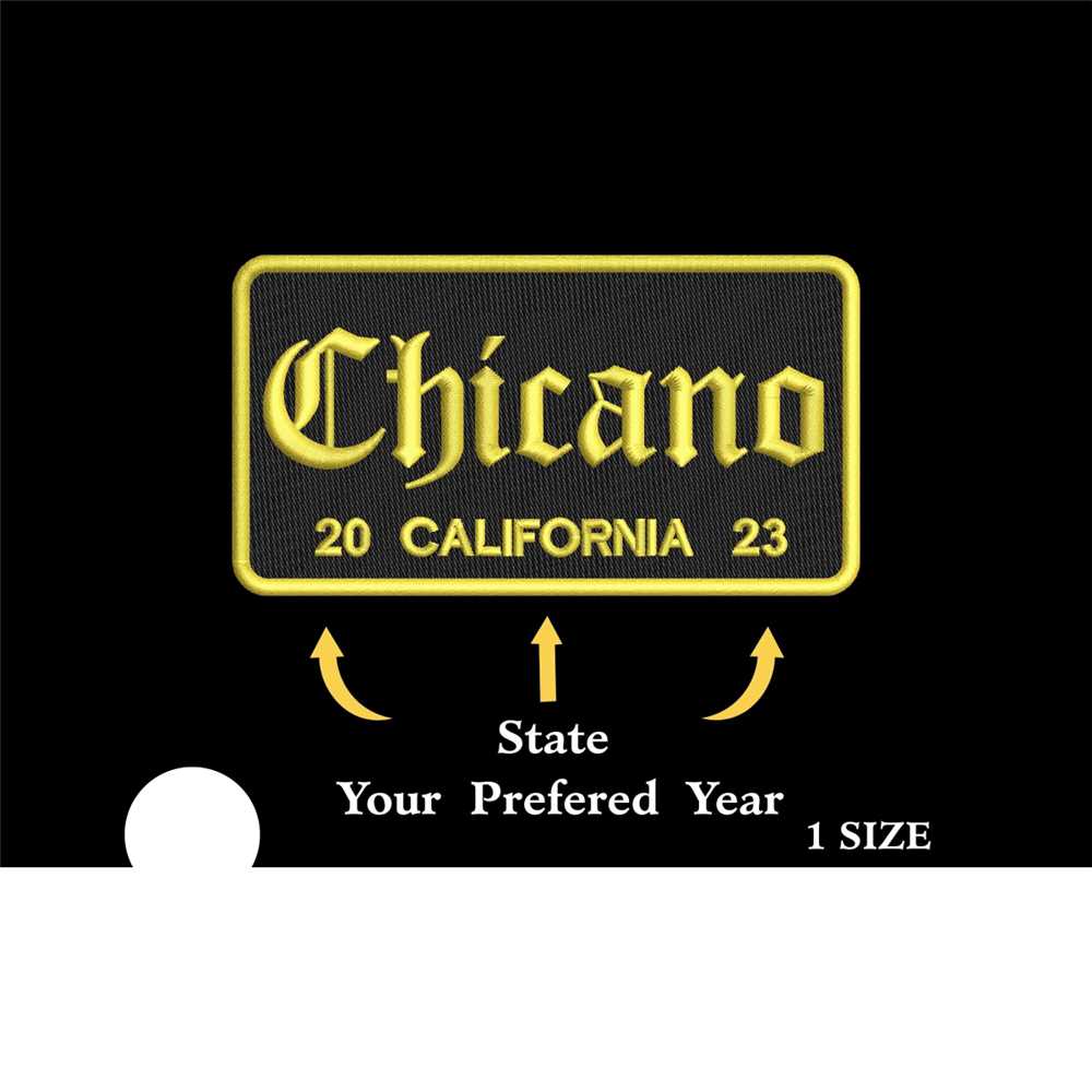 Customize Chicano Patch Embroidery Machine Design File for H | Inspire ...