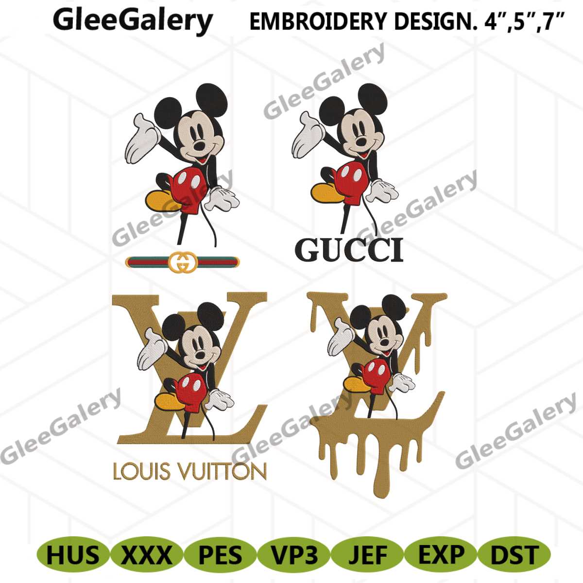 Come To Mickey Land Logo Bundle Embroidery Design | Inspire Uplift