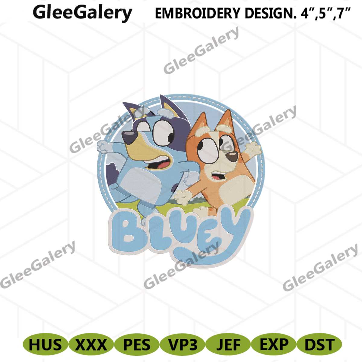 Bluey And Bingo Embroidery Design Download, Bluey Machine Em | Inspire ...