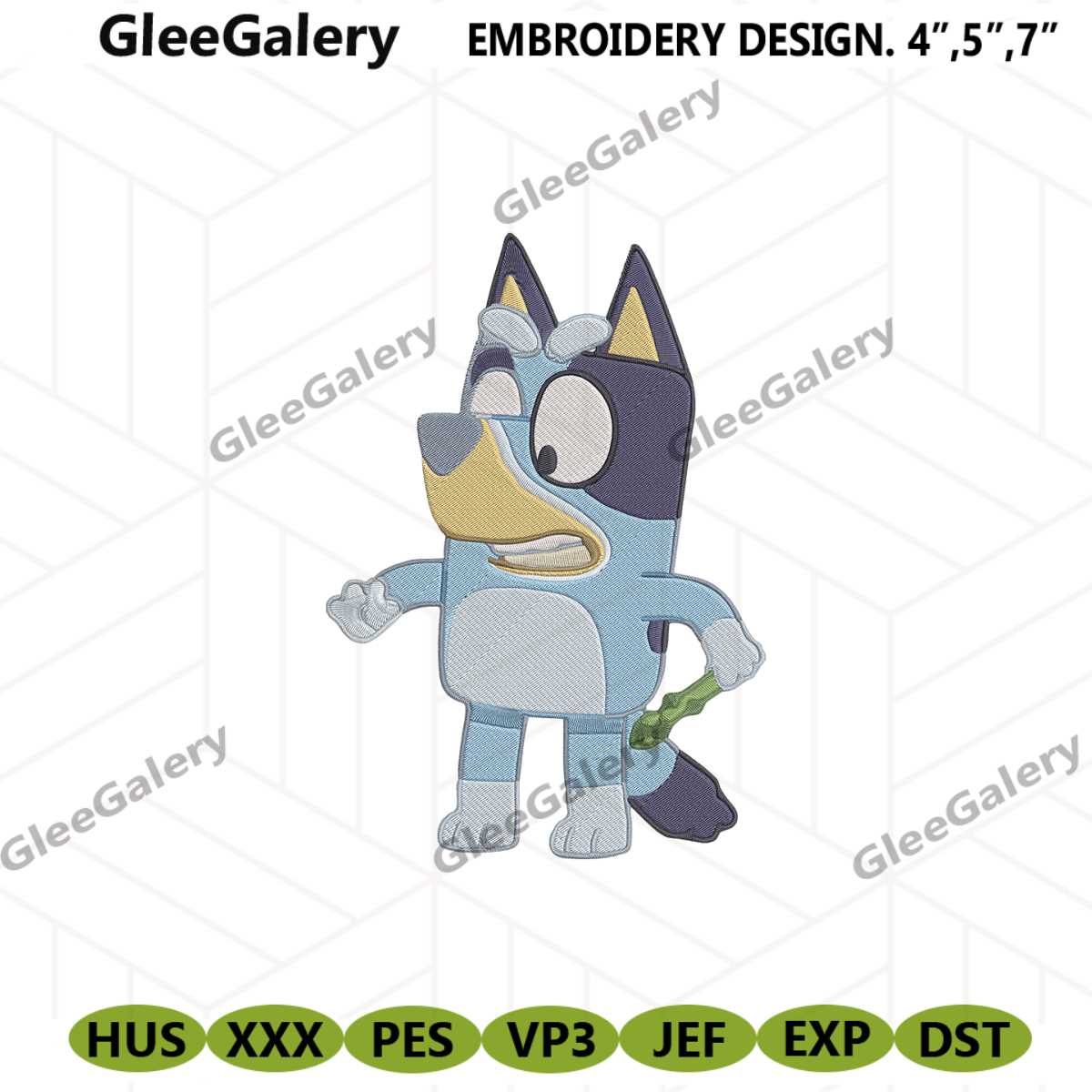 Bluey Embroidery File, Bluey Characters Embroidery Download | Inspire ...