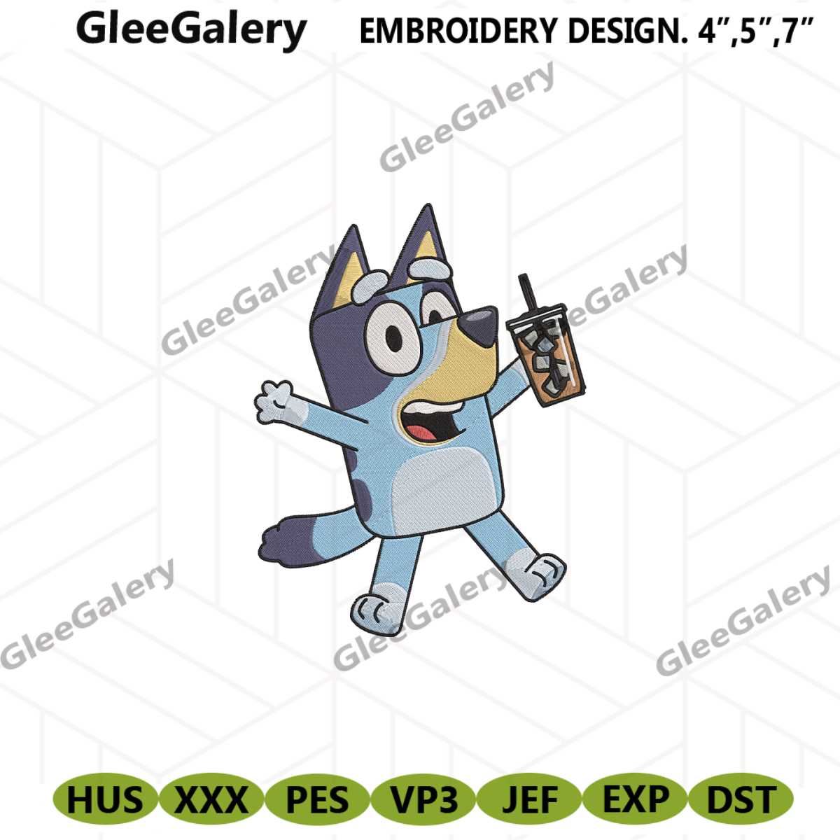 Smile Bluey Machine Embroidery Digitals, Bluey Heeler Embroi | Inspire ...