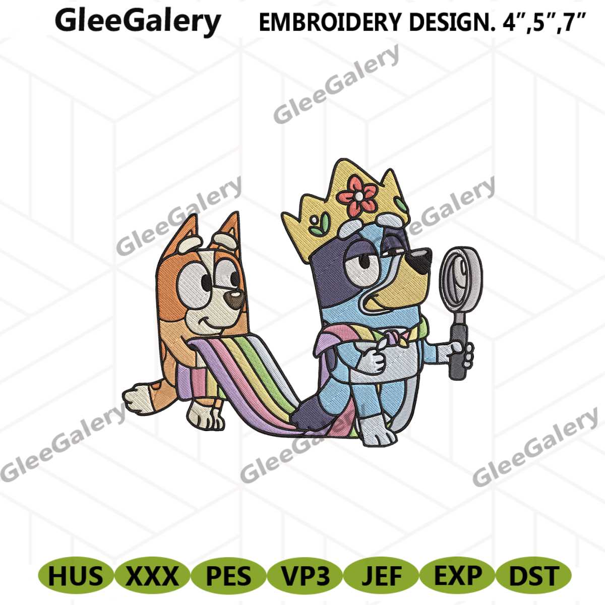 Bluey Embroidery File, Bluey Cosplay Machine Embroidery Desi | Inspire ...
